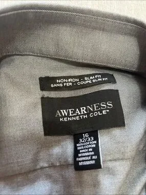 Kenneth Cole | Shirts | Kenneth Cole Awareness Non Iron Slim Fit Dress ...
